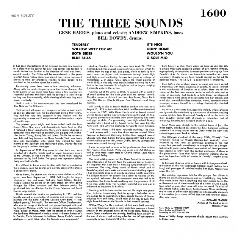 The Three Sounds - Introducing The Three Sounds (Vinyle)