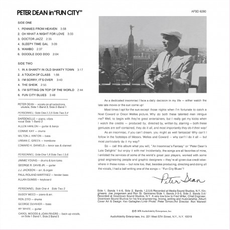Peter Dean - Peter Dean In Fun City (Vinyle)